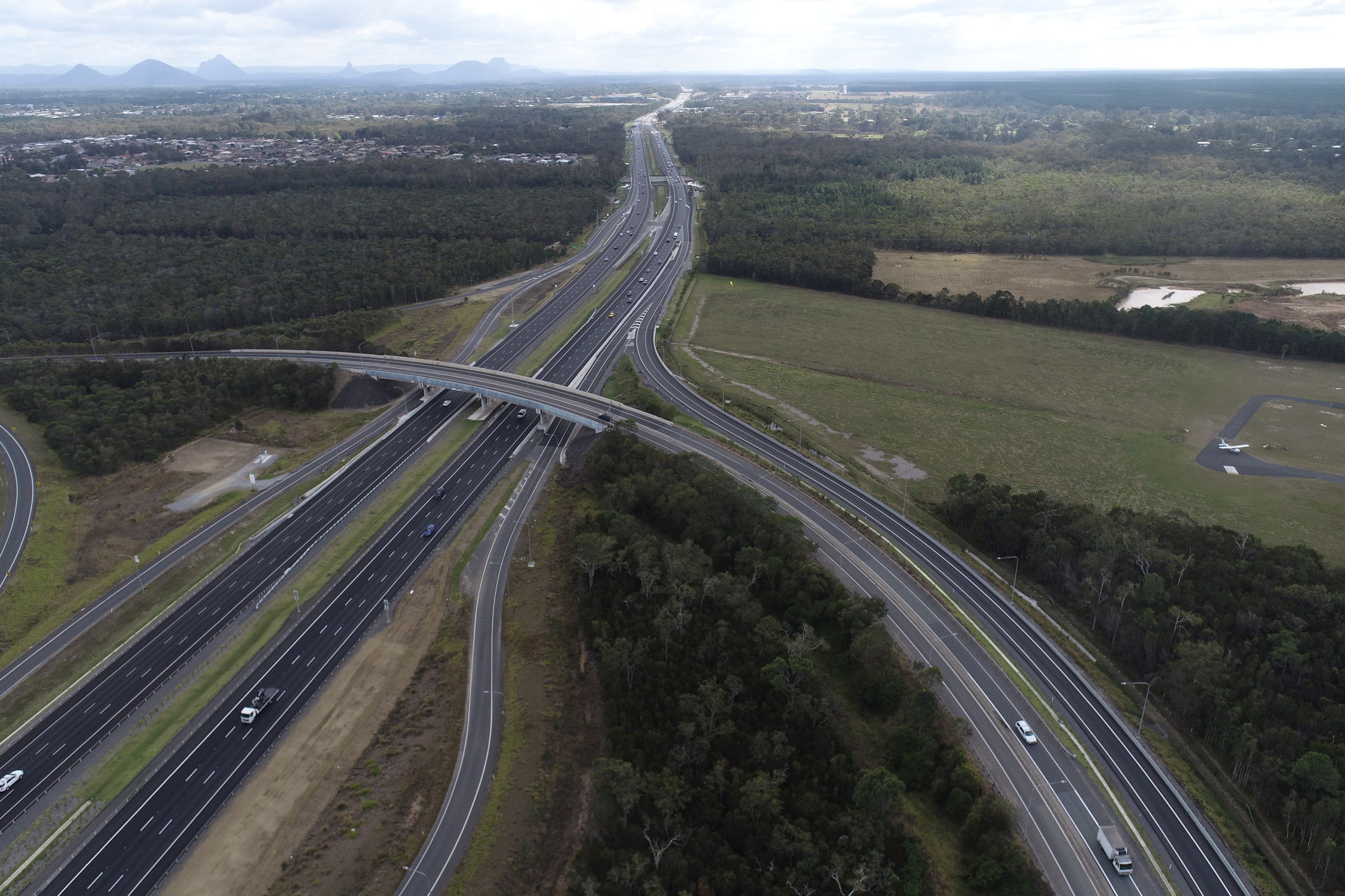 Extra lanes open on busy stretch of highway