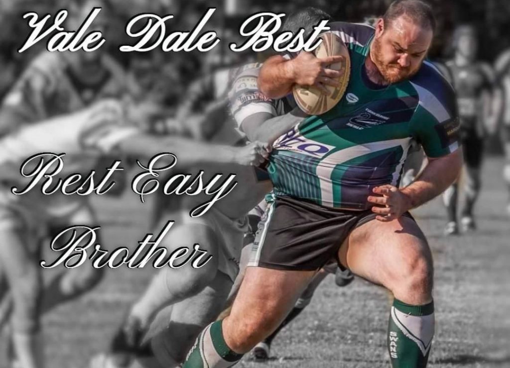 Tributes flow for rugby league player 'taken too soon'