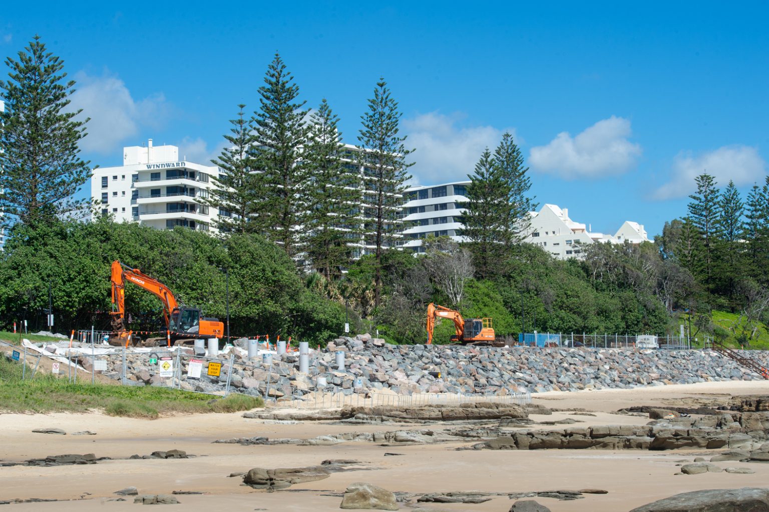 Transformation of Mooloolaba's foreshore hits a rock wall