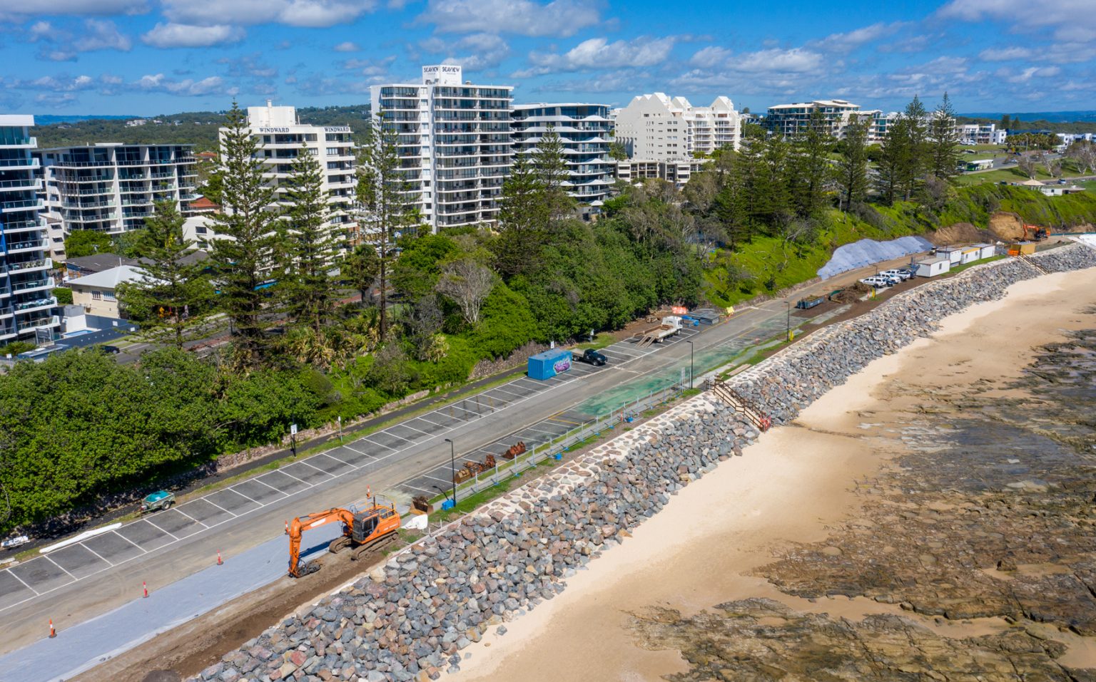 Transformation of Mooloolaba's foreshore hits a rock wall