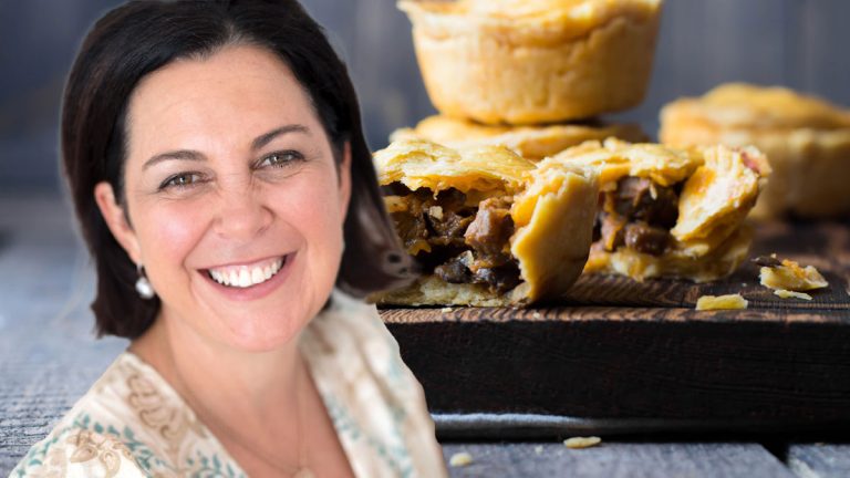 Sami Muirhead in defence of the round Aussie pie