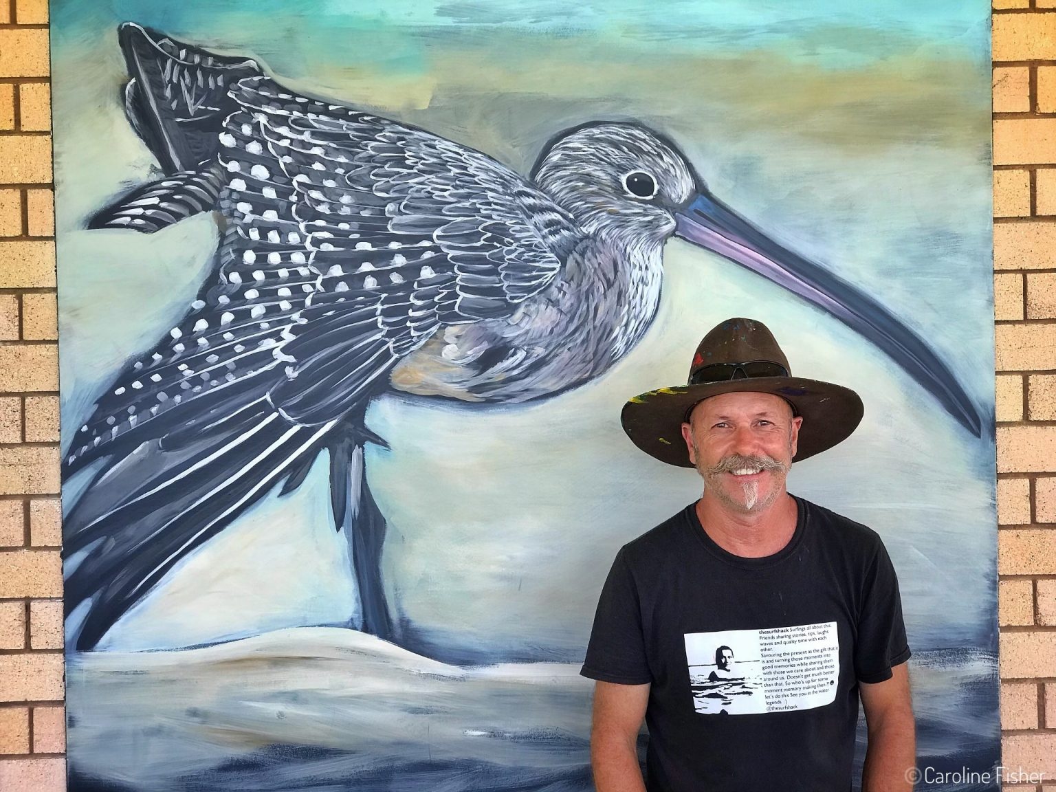 Mural raises awareness about living alongside 'precious' shorebirds