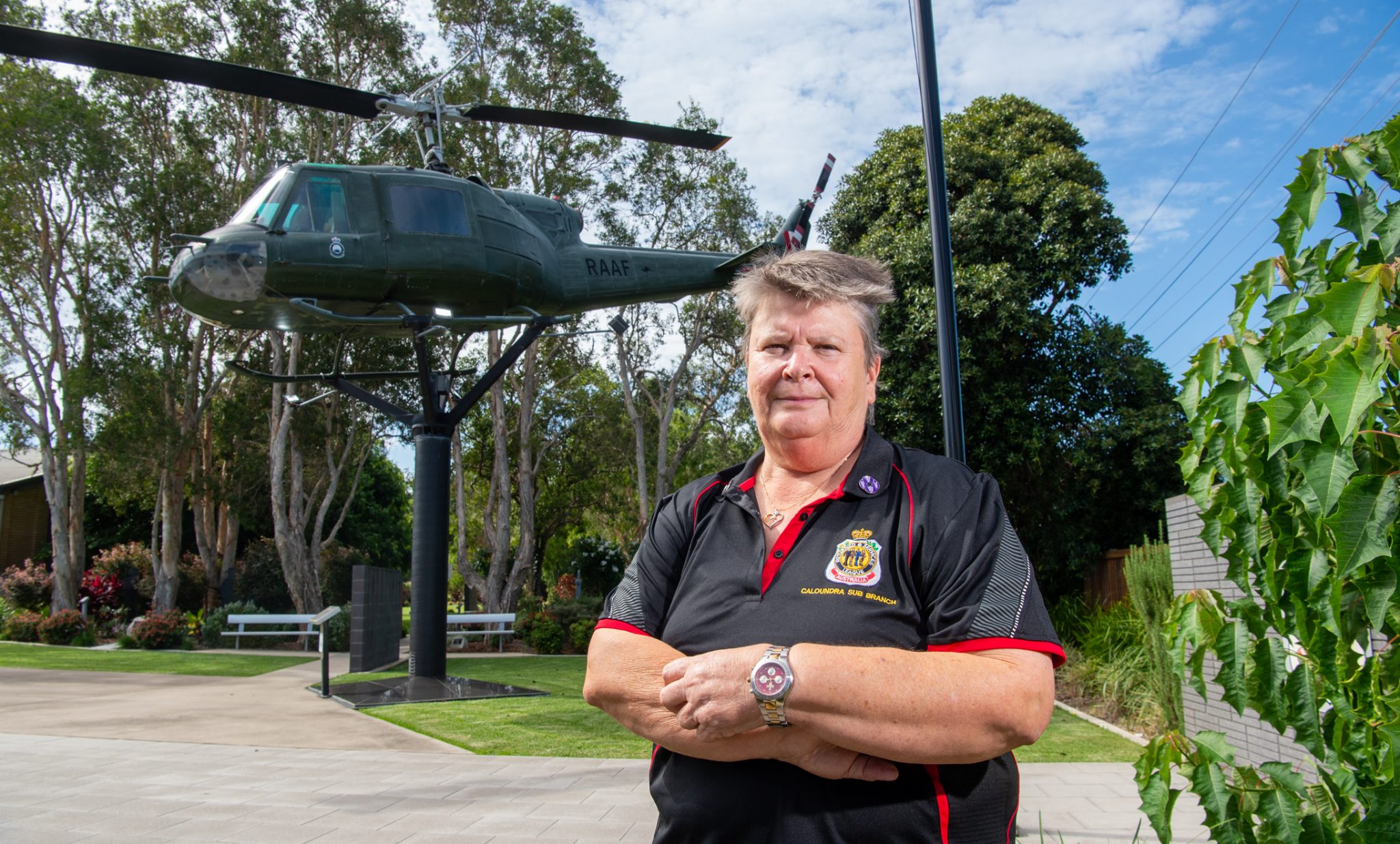 Caloundra RSL's historic 'Huey' helicopter to be moved for major road
