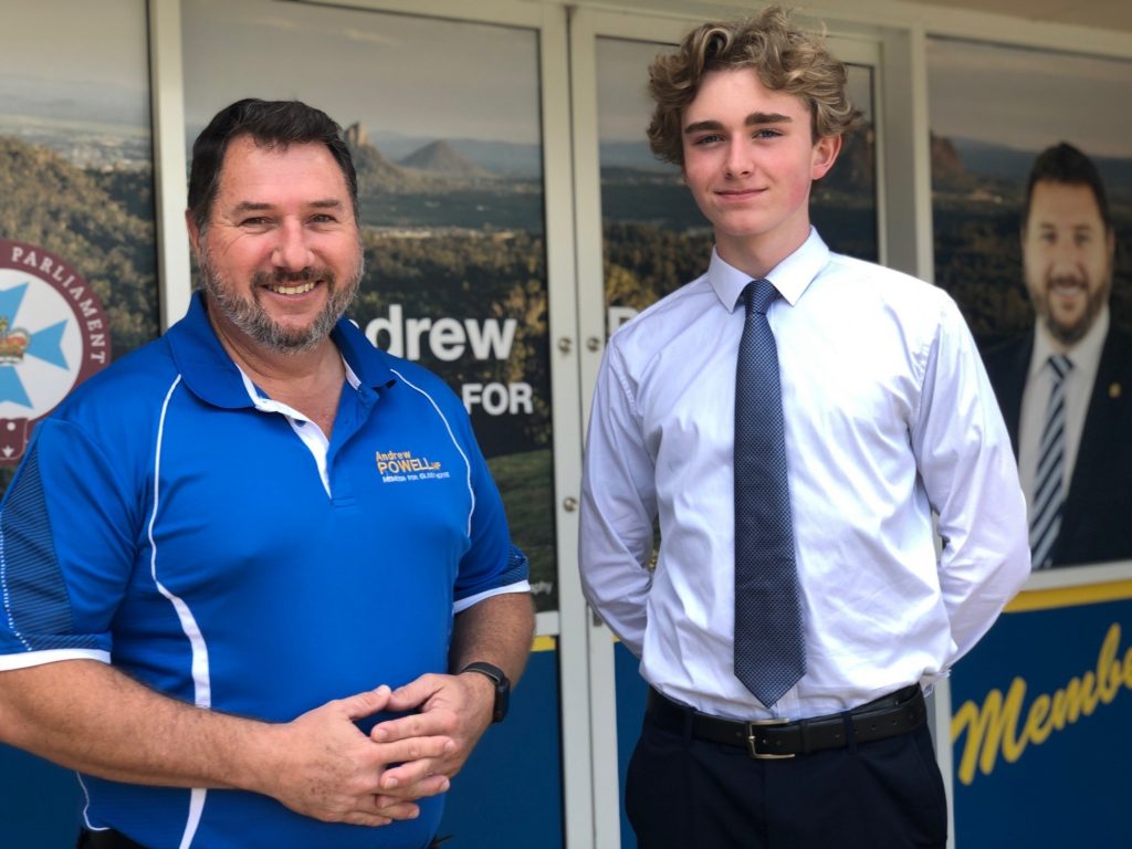 Budding politician to get a taste of the action