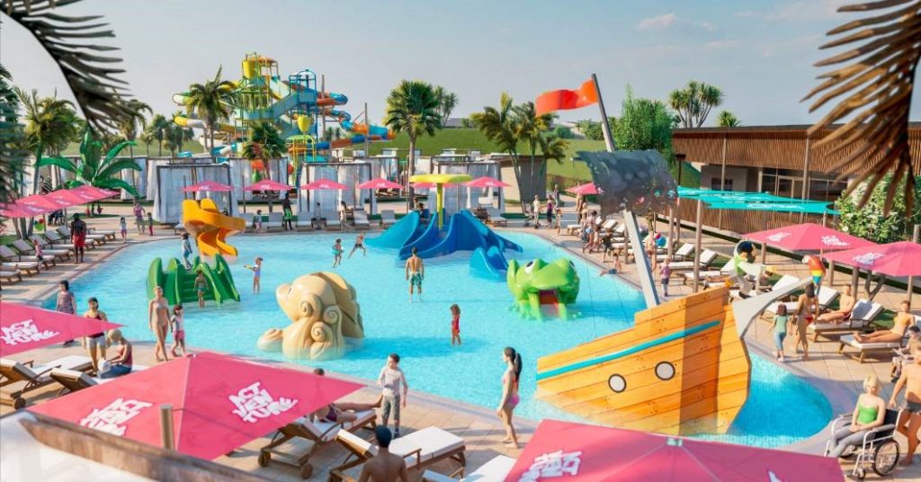 First look at thrilling $130m attraction's mega water park