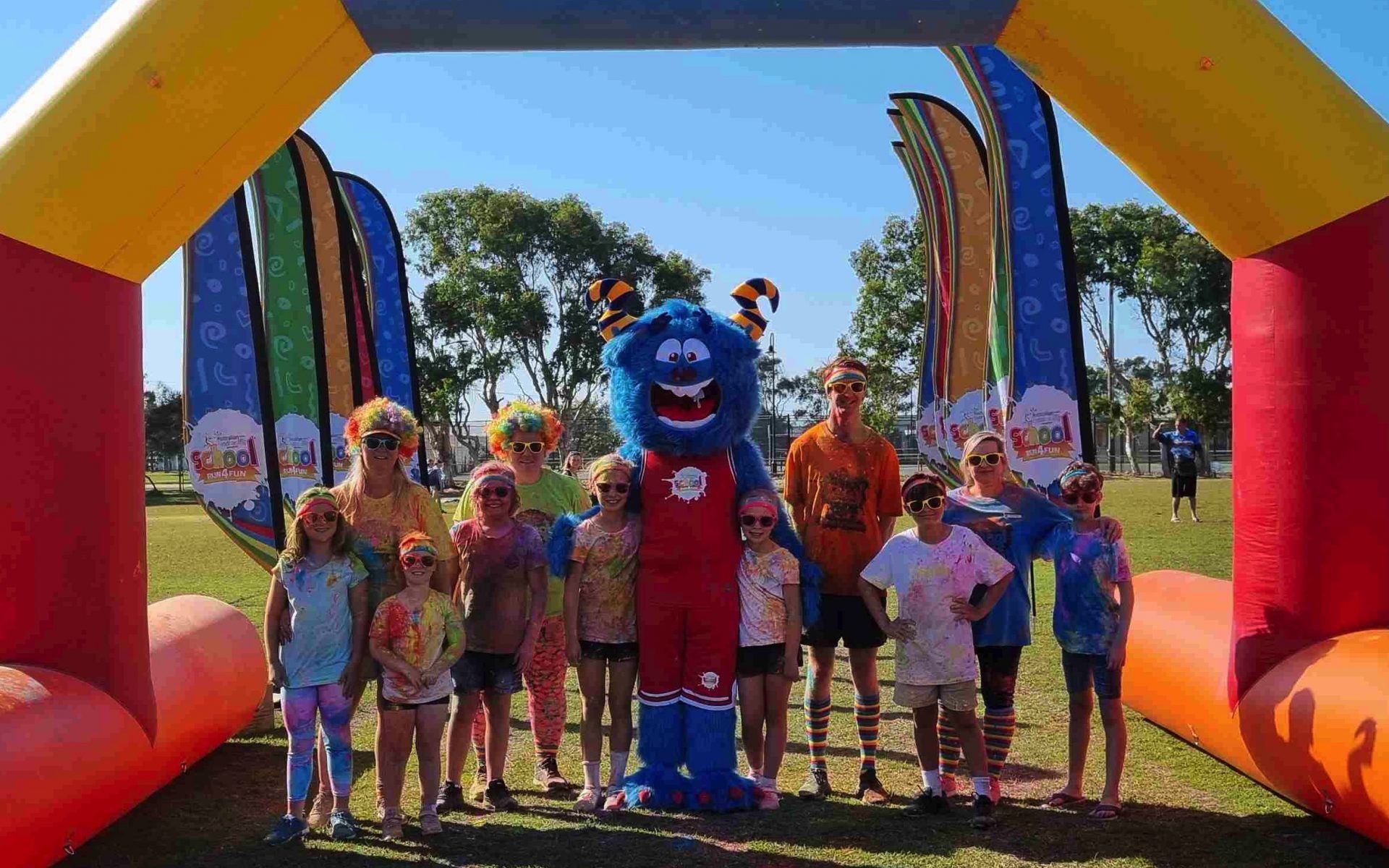 A colourful way to raise money for school