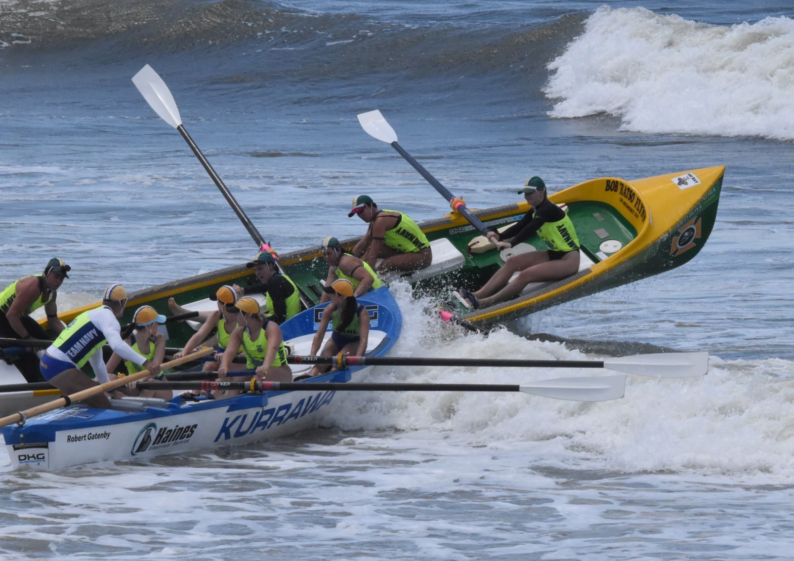 IN PHOTOS: all the thrills and spills as Coast hosts State surfboat titles