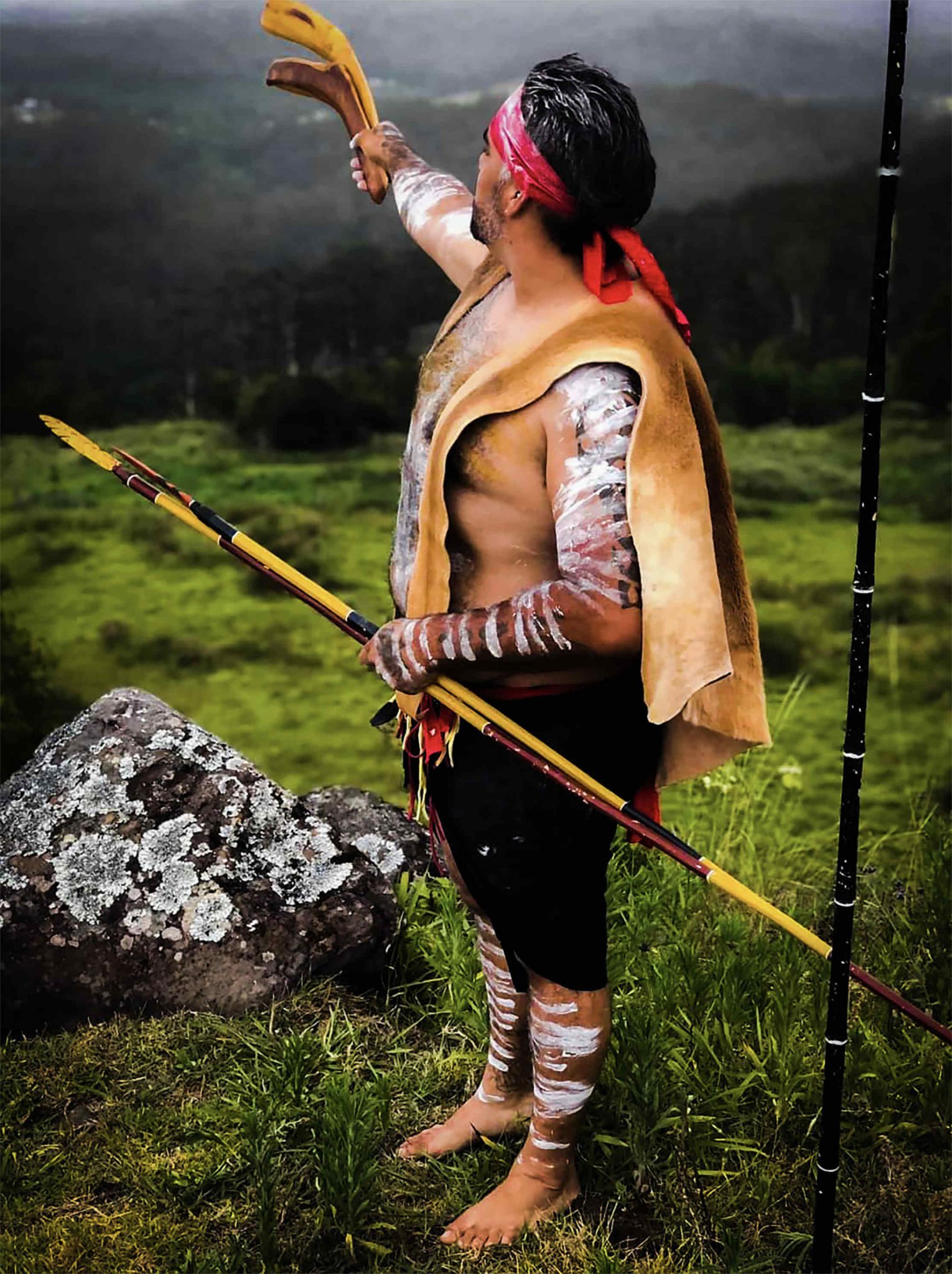 Jinibara culture man presents 'raw and personal' exhibition