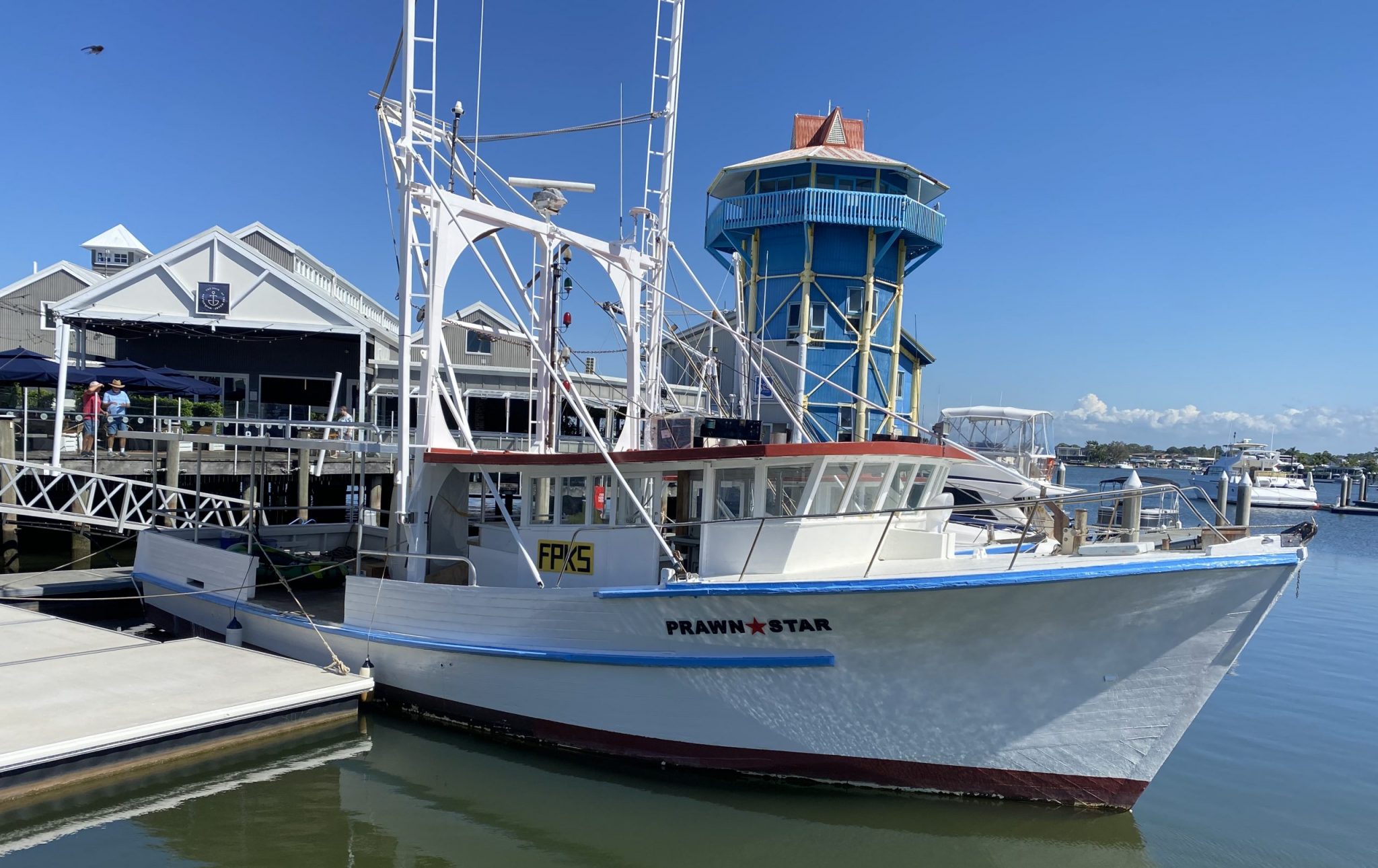 Wild-caught prawns star on Mooloolaba trawler's menu