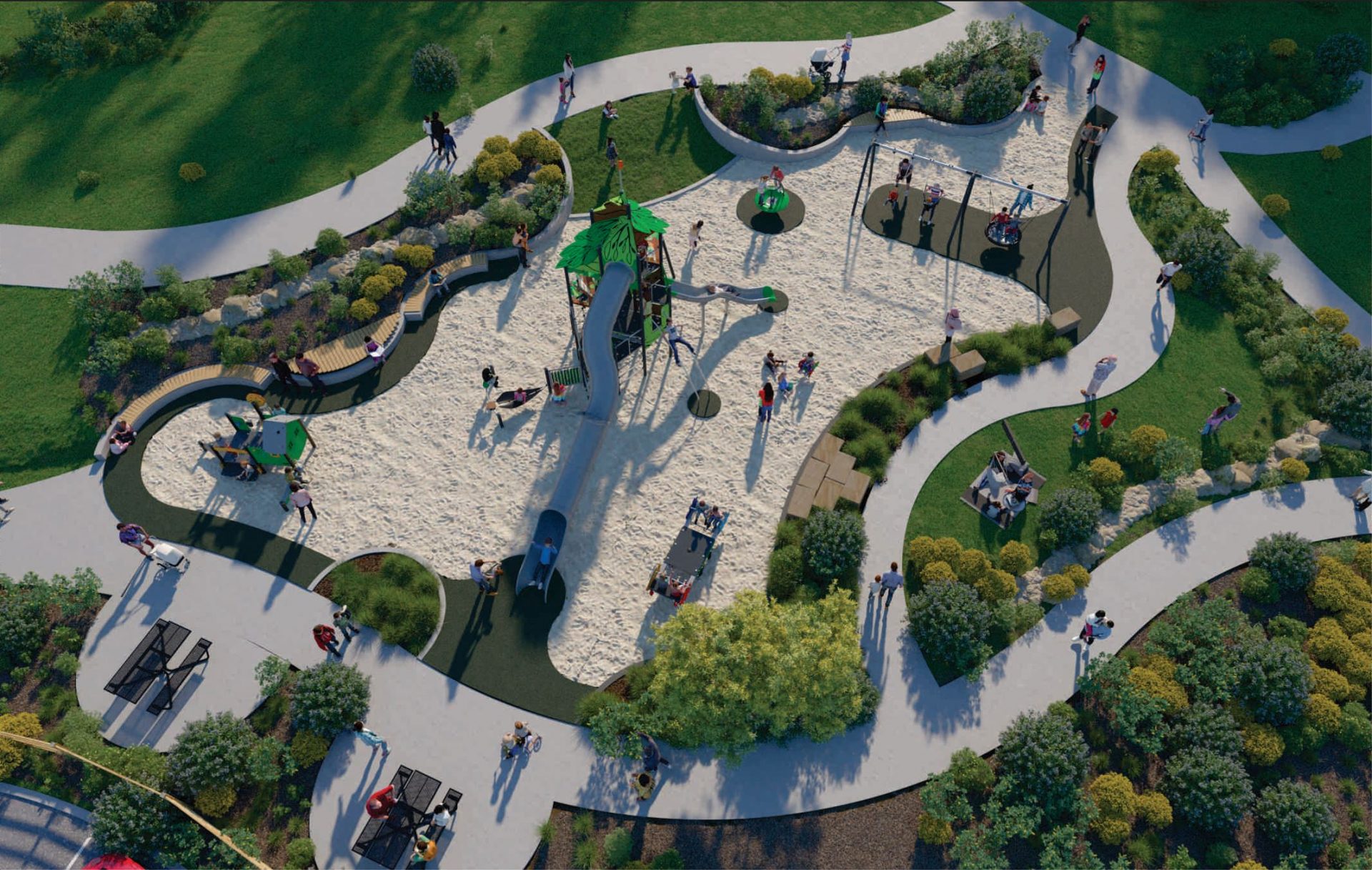 Interactive playground design hits new heights in prized community park