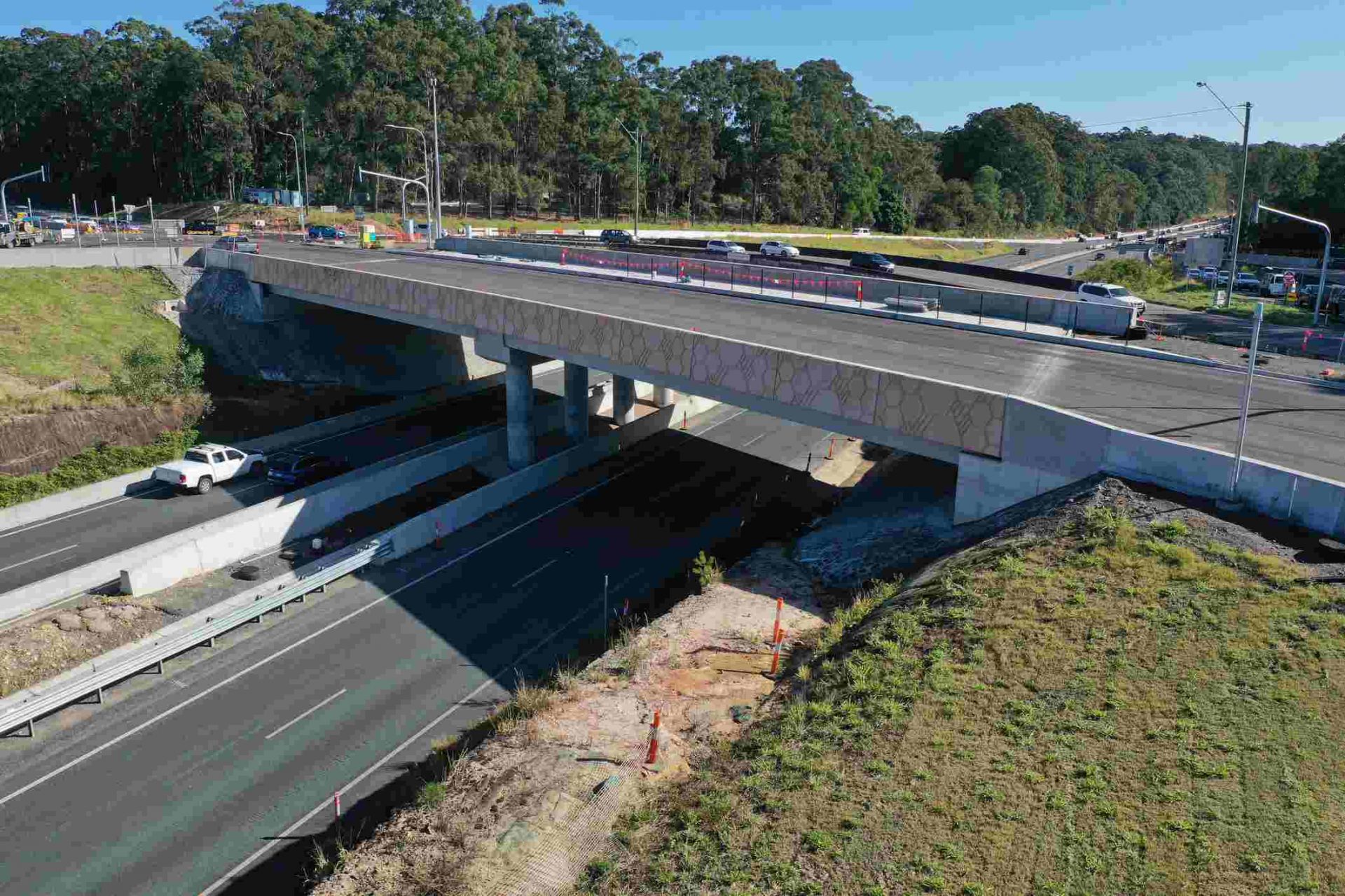 Bridge over highway ready for demolition