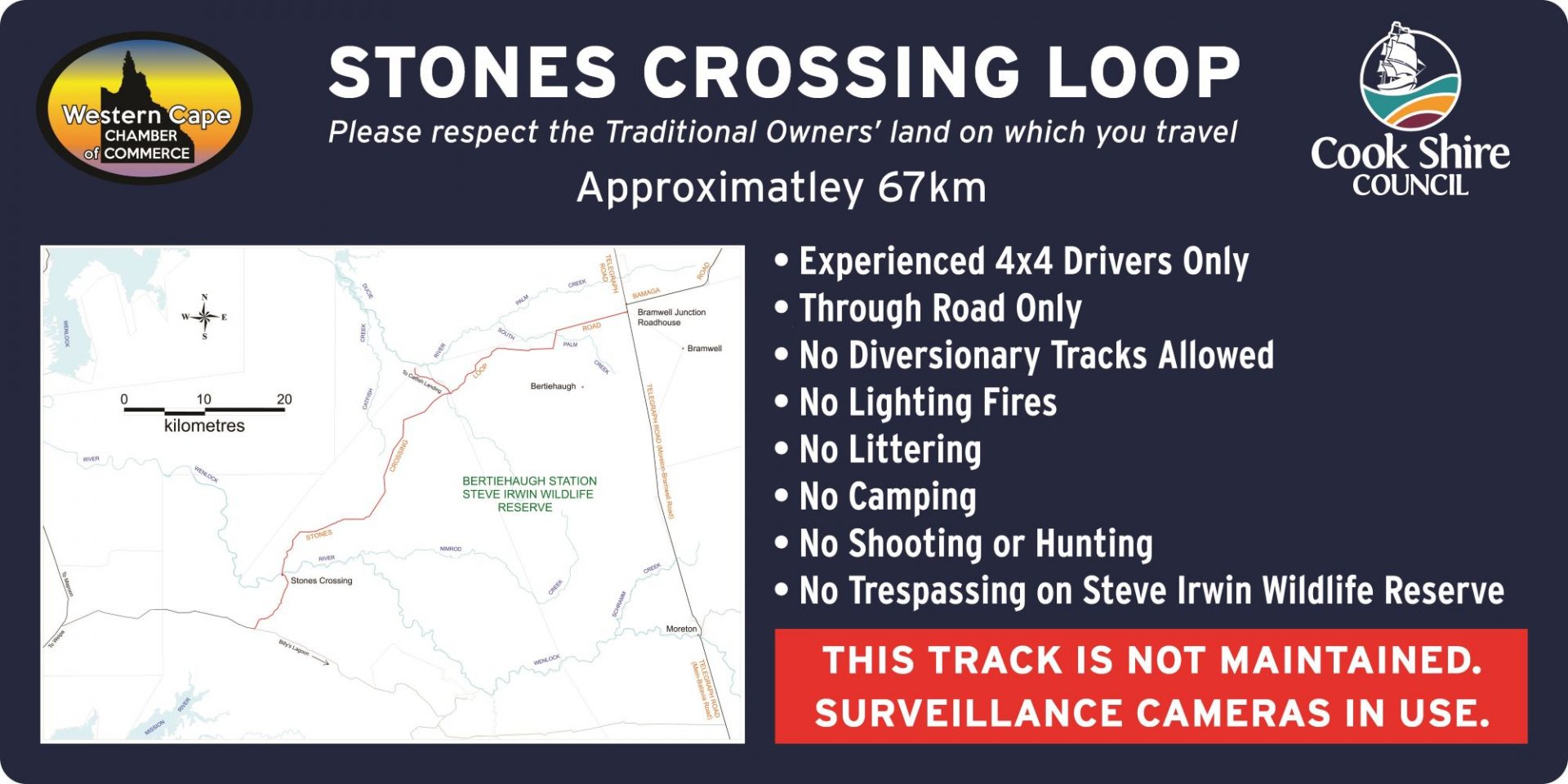 Irwin family draws line in the sand over four-wheel-drive road closure