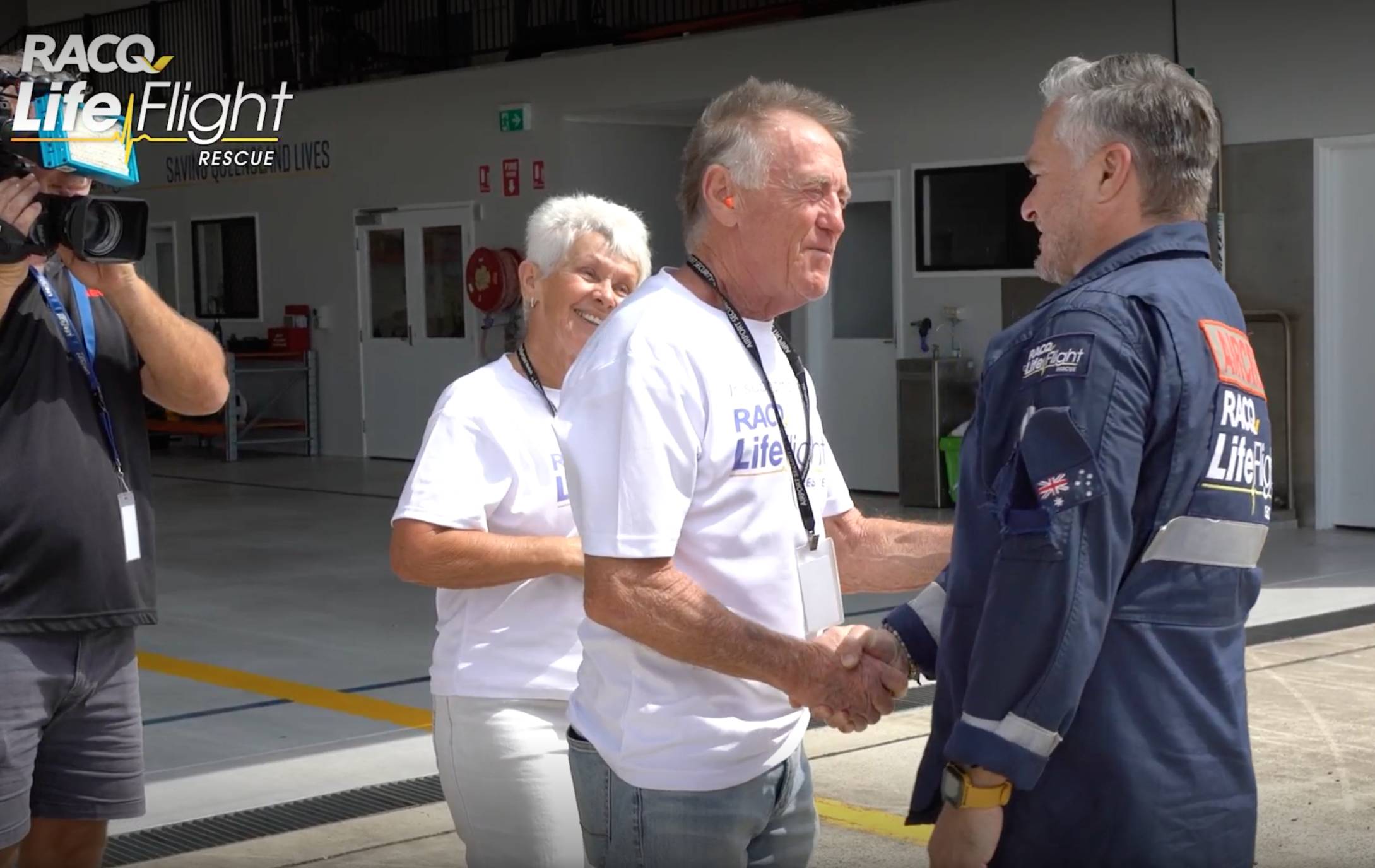 'Lucky' cyclist reunited with rescuer after head-on crash