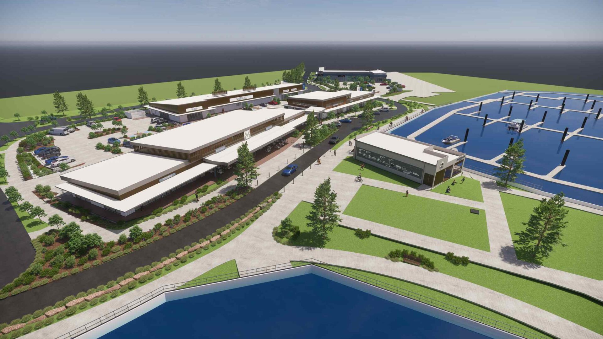 High-profile tenants set to anchor at marina village