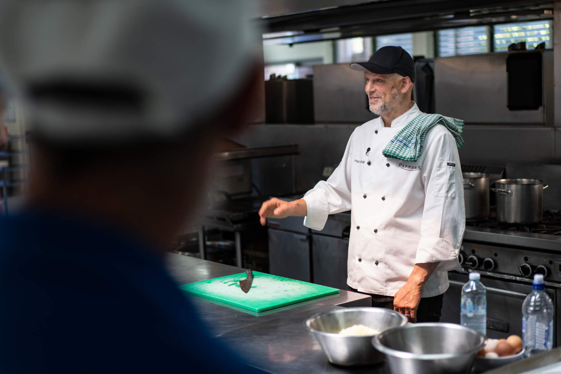 Top chef shares tricks of the trade with local kitchen staff