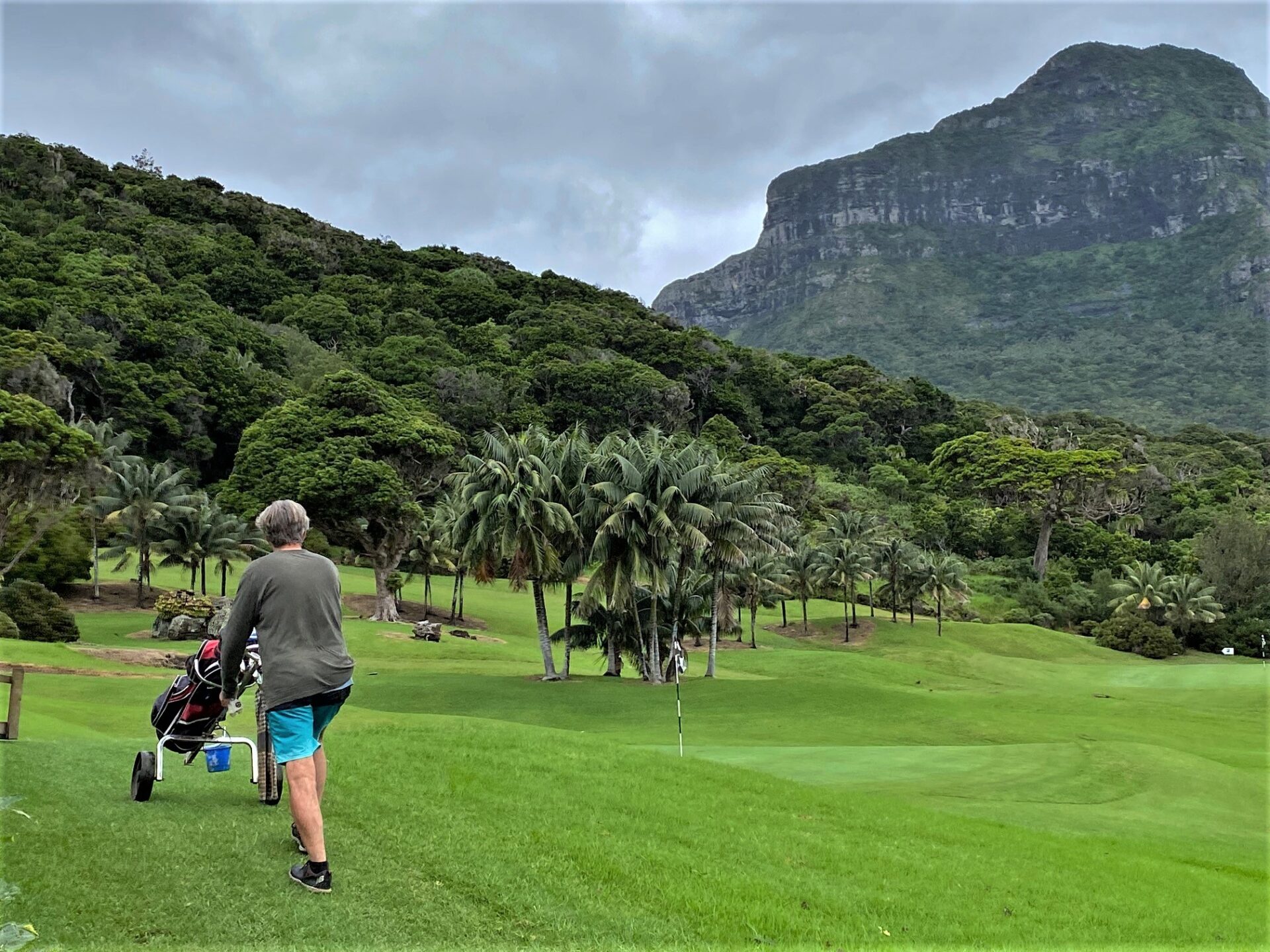 Majestic scenery is one of island golf course's many challenges