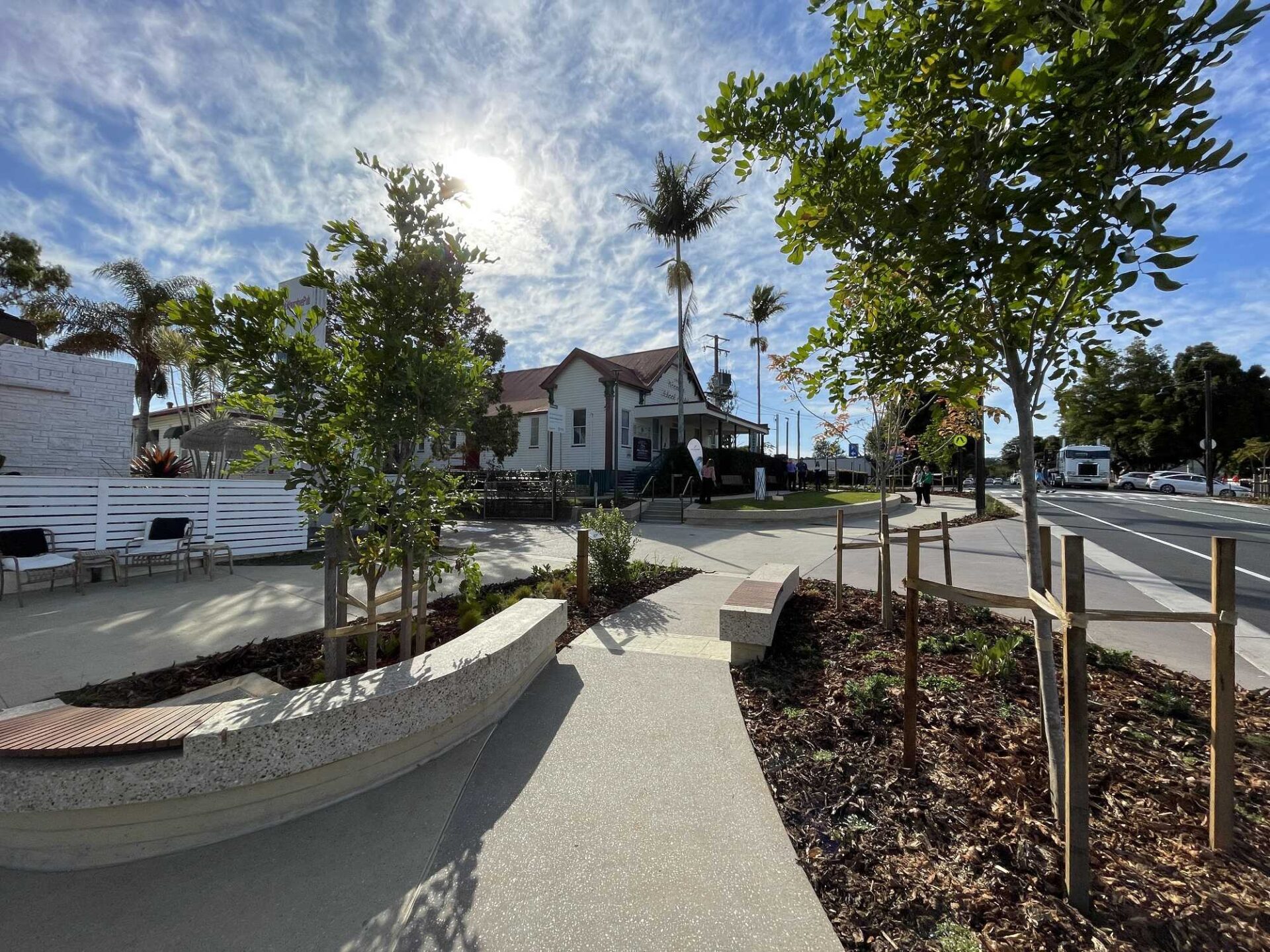 Upgraded main street takes in town's charm and history