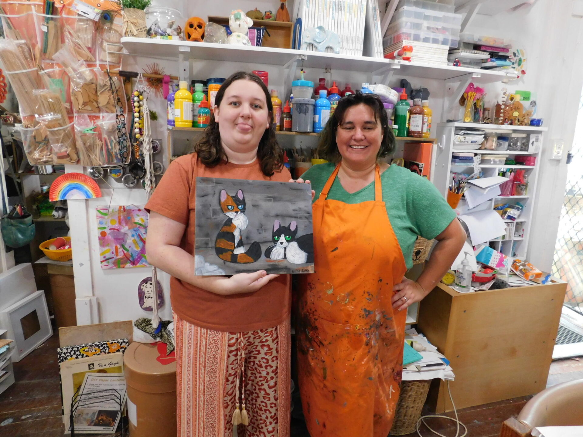 How Emily's passion for art helps her cope with challenges