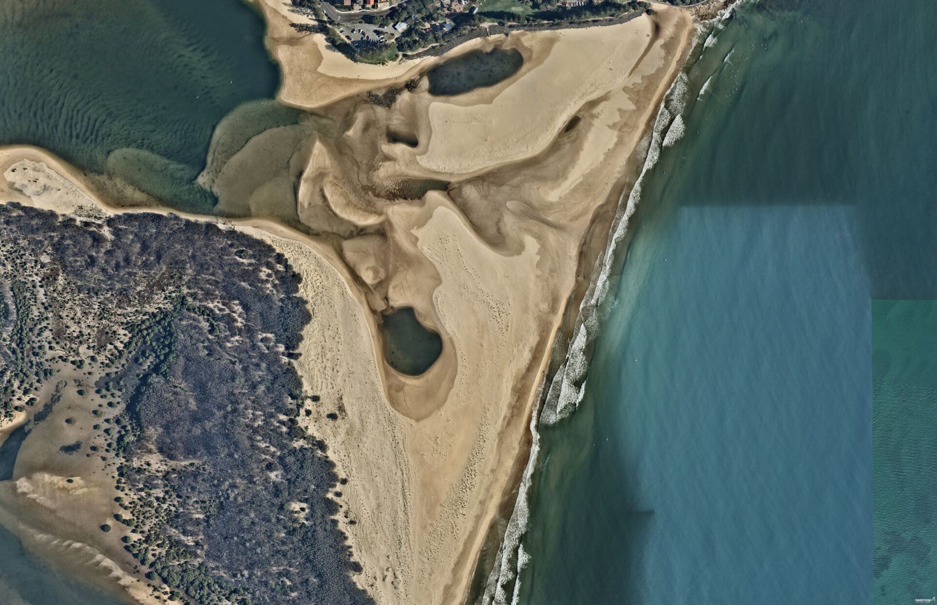 Timelapse: see how area has changed after tidal breakthrough