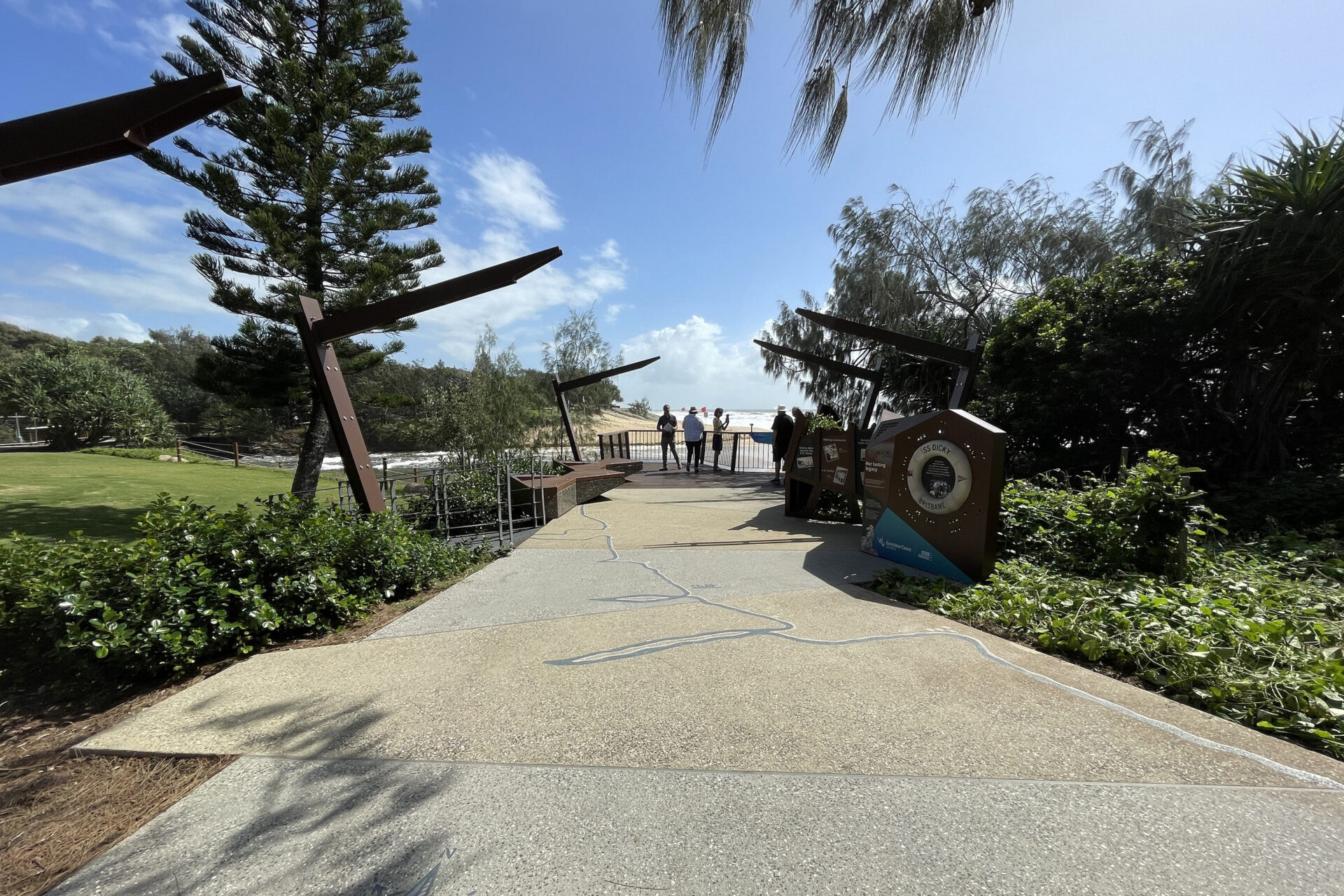 Historic shipwreck immortalised in park display