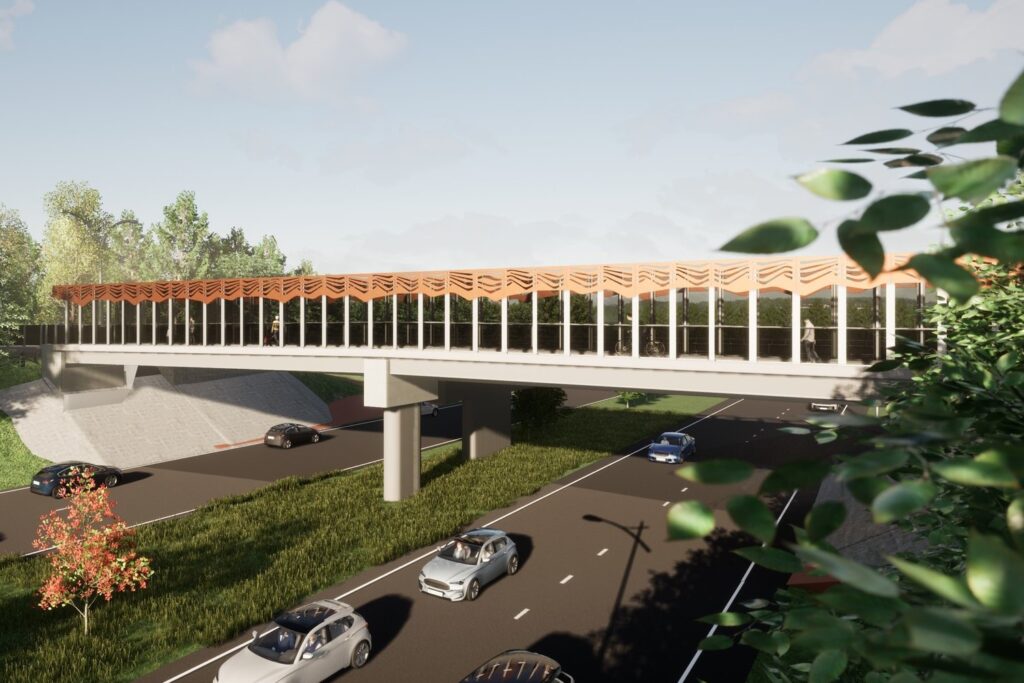 Bridge works force speed reduction along section of motorway