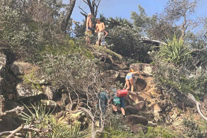 Cliff fall victim thanks family for rescue after 'stupid' mistake