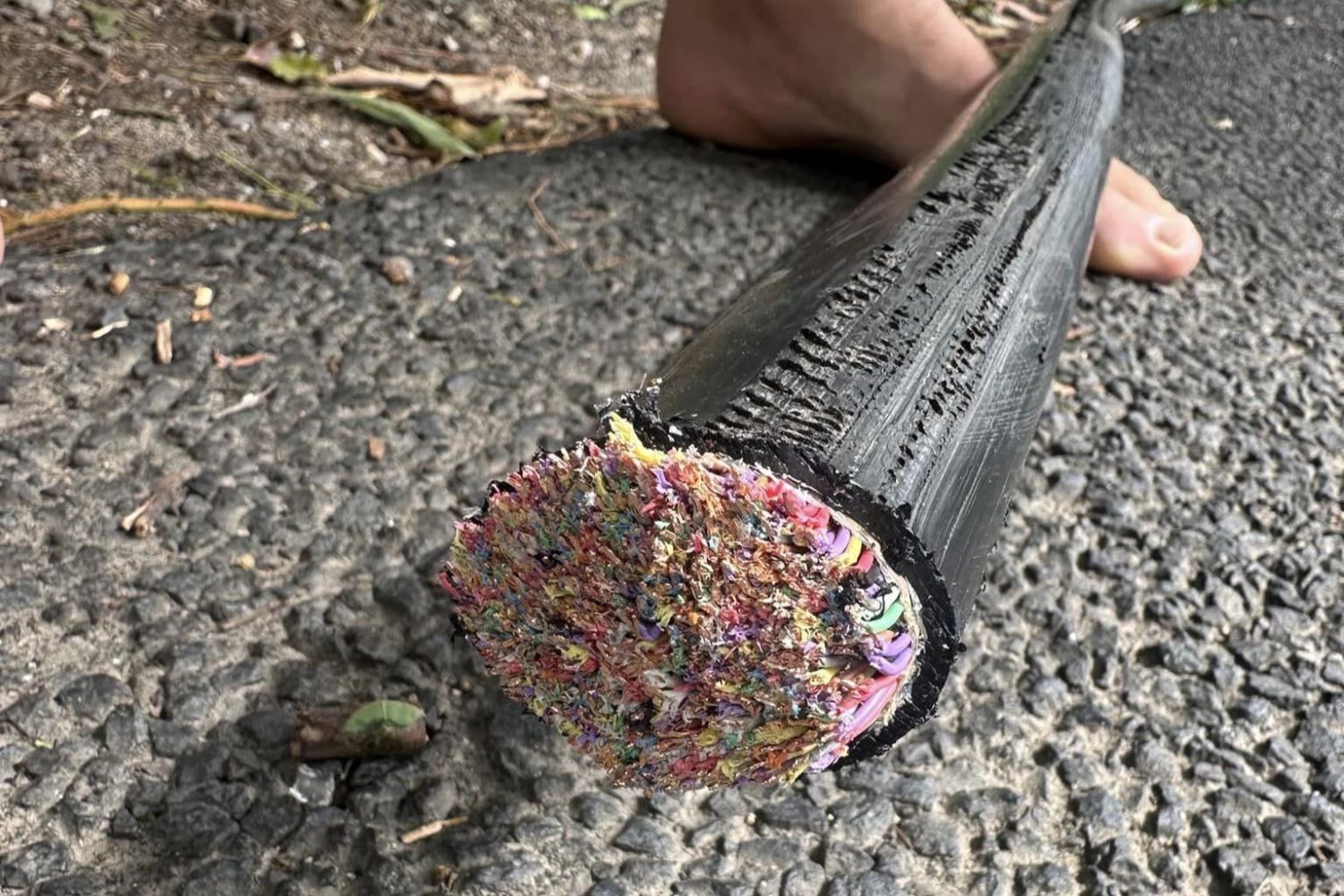 Roadside copper cable theft interrupted amid statewide issue