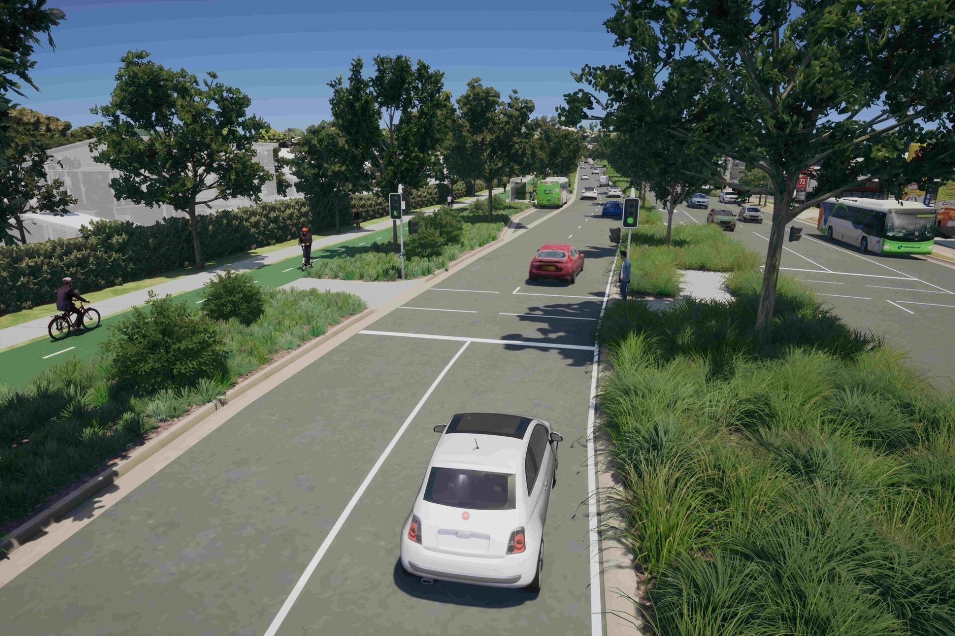 Updated design released for revamp of two main roads