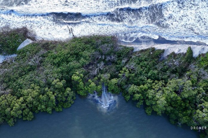 Timelapse video reveals ocean's impact on island