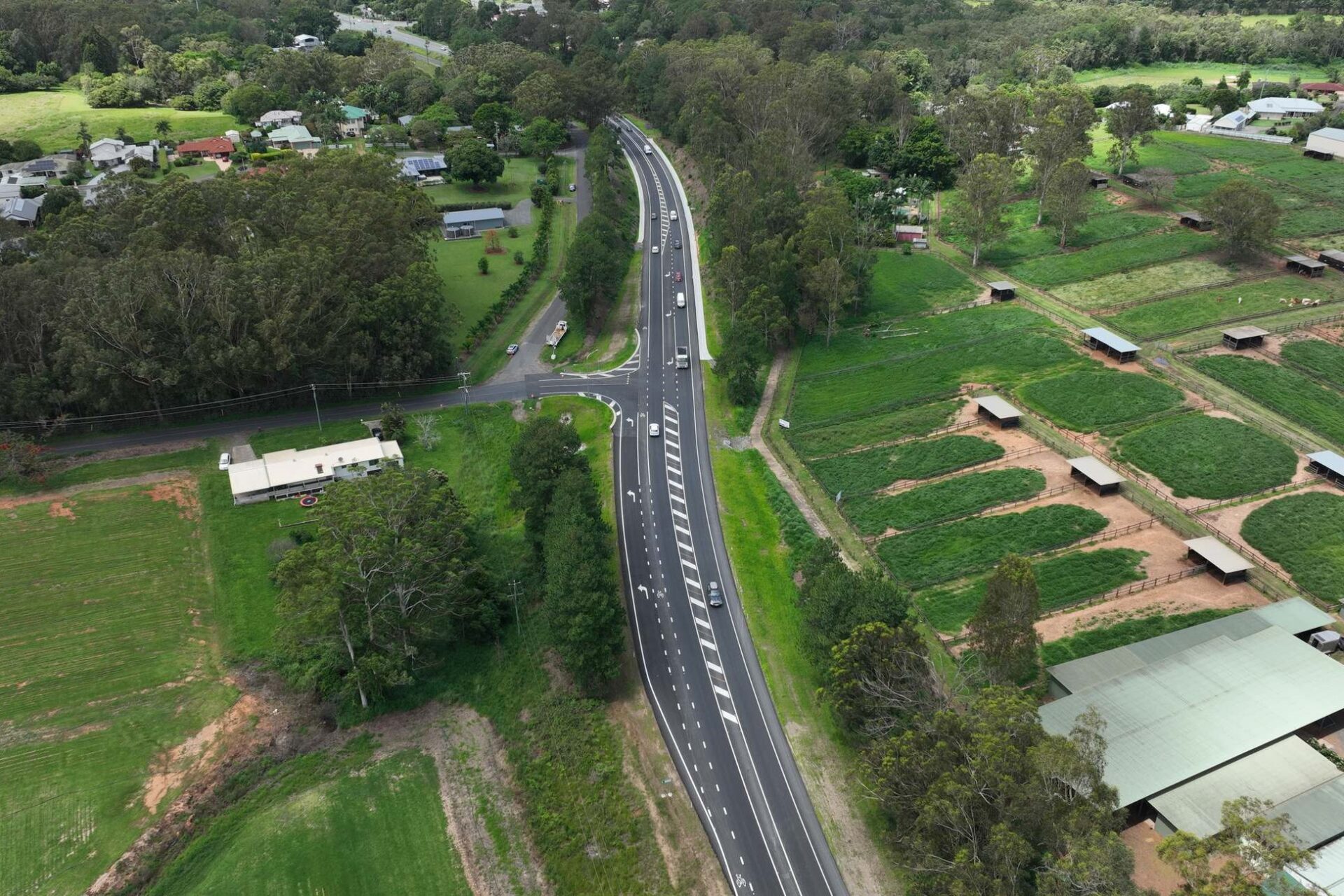 Stretch of road with history of crashes revamped