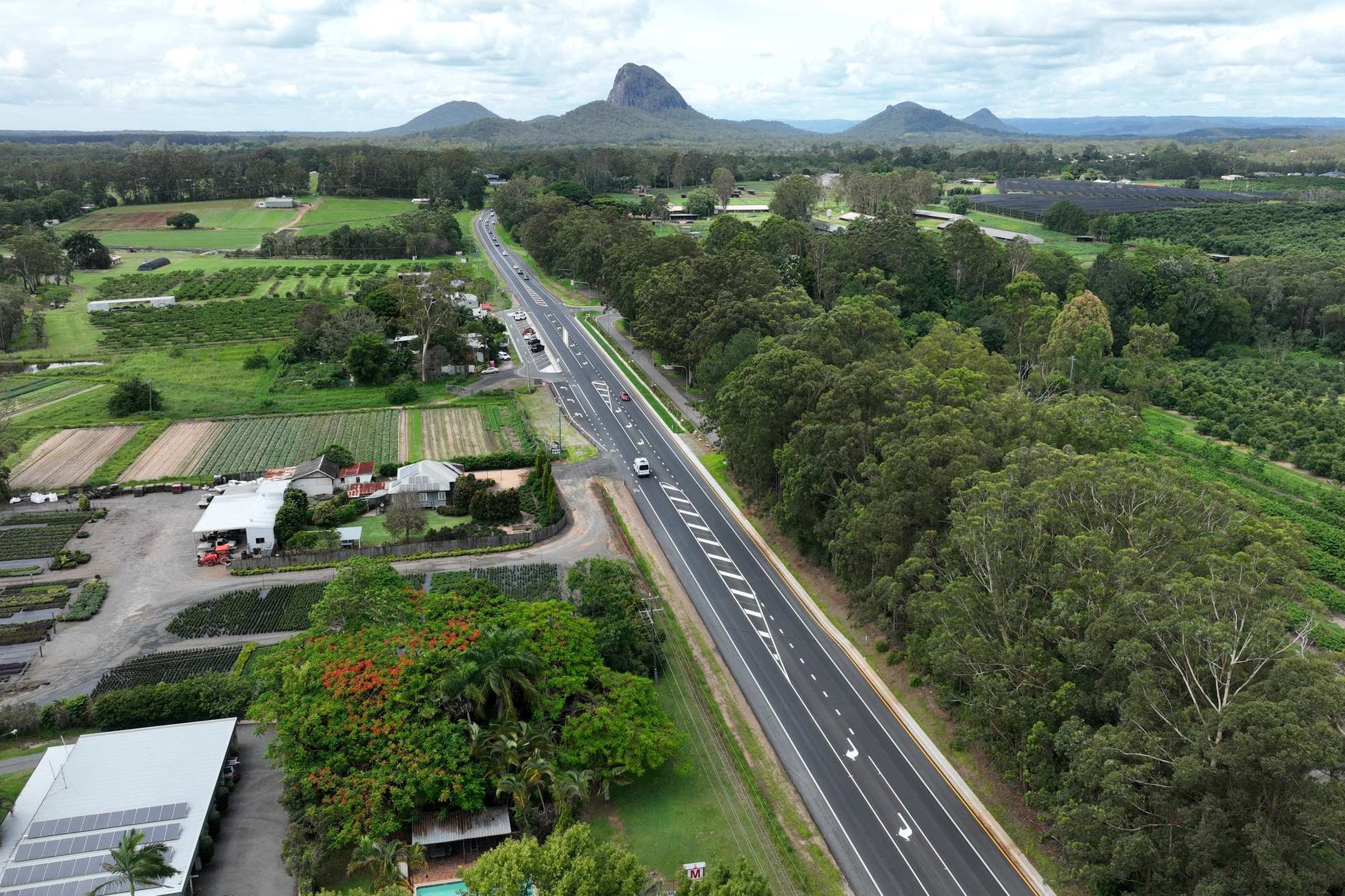 Stretch of road with history of crashes revamped