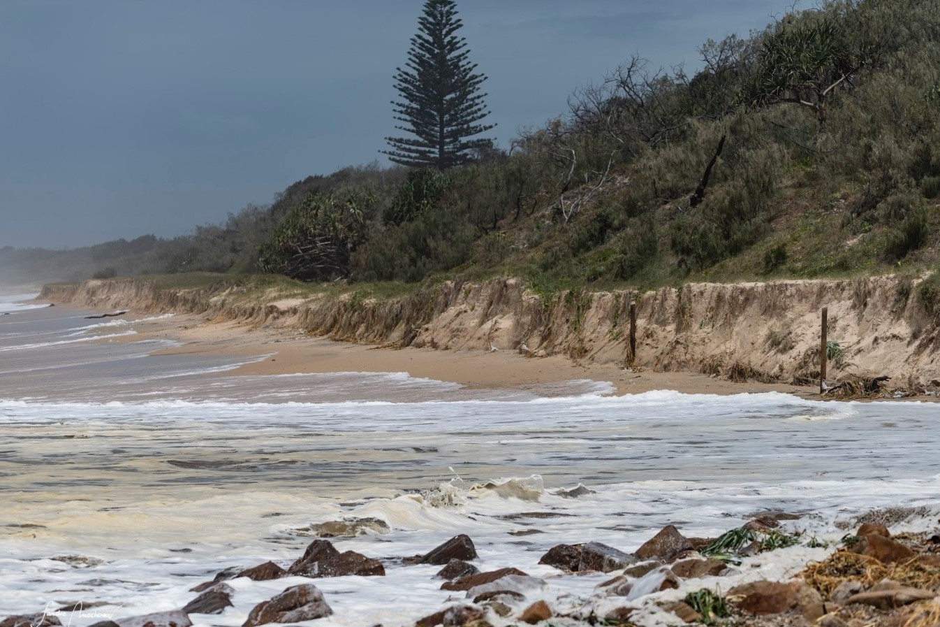 Beaches battered: how coastline was changed by ex-cyclone
