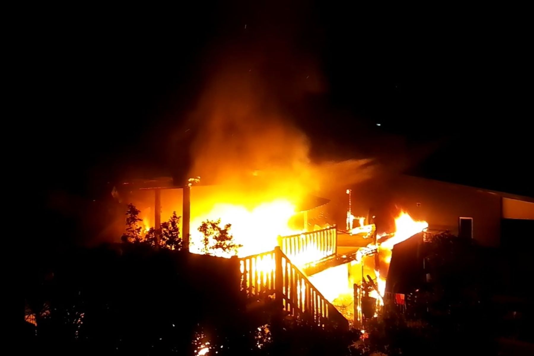 Crime scene declared after fire engulfs house