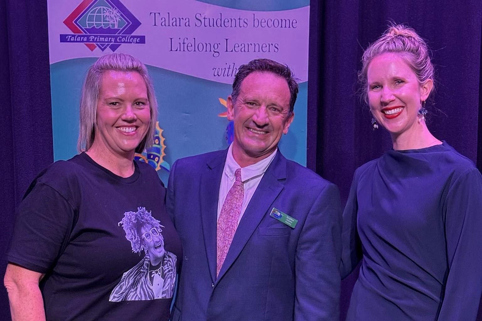 School community lines up to farewell special principal