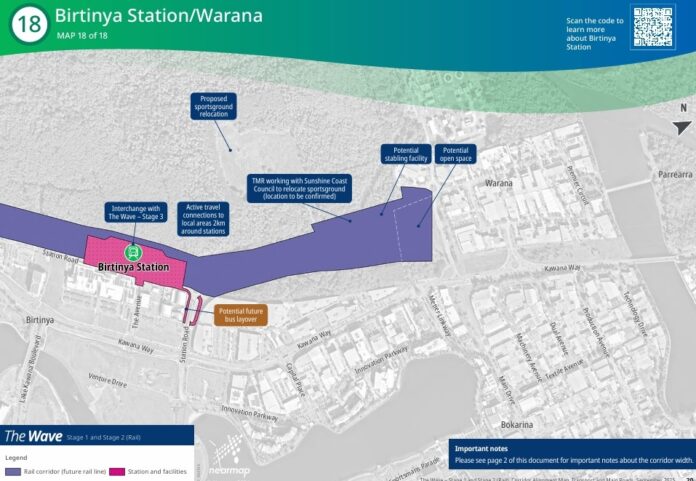 New maps released for Sunshine Coast rail line
