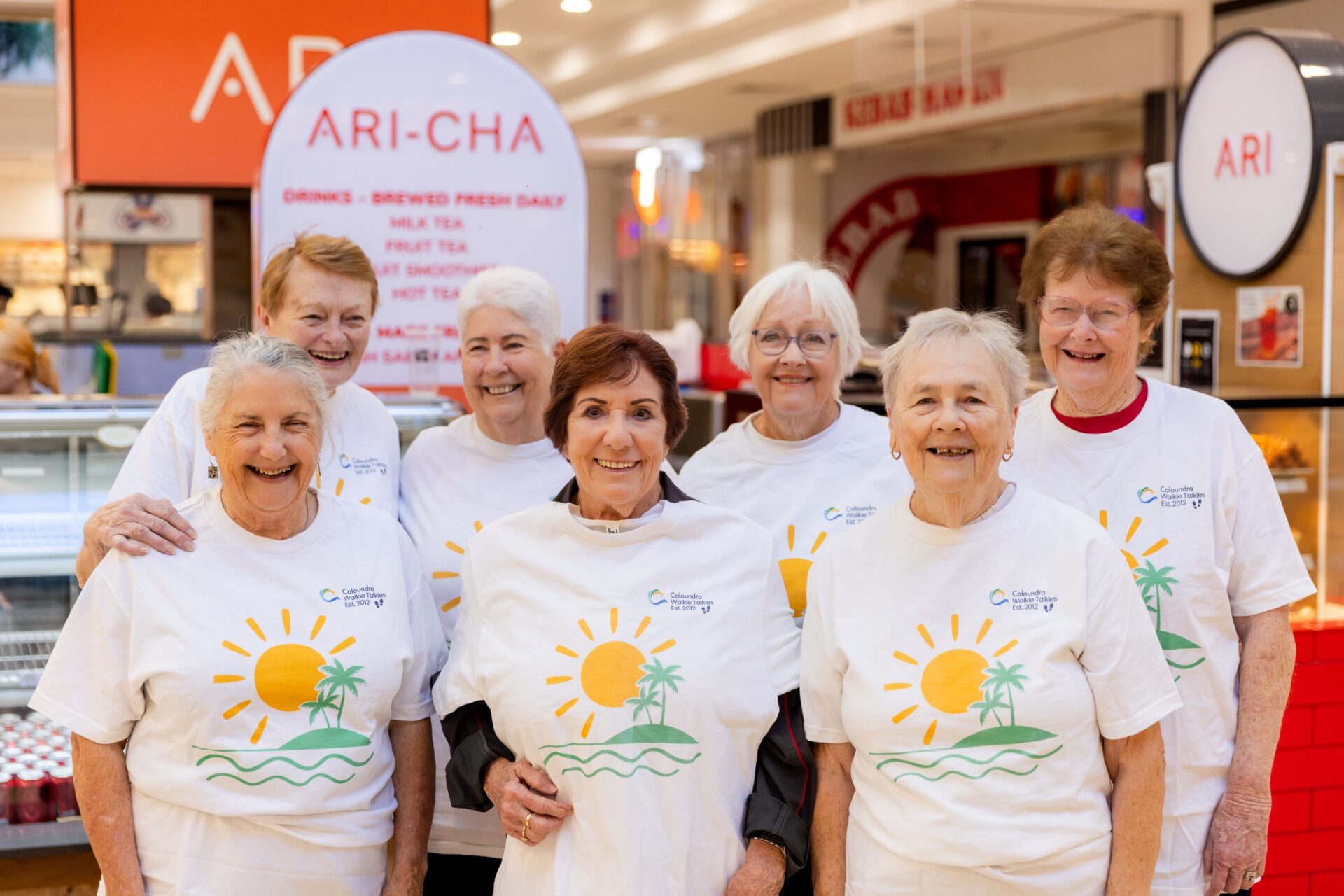 Shopping centre walkers take milestone in their stride